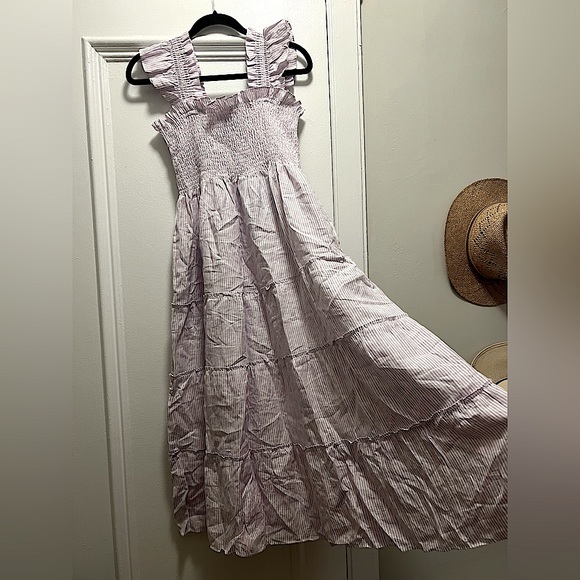 Hill House | Dresses | Ellie Nap Dress Lilac And White Stripped Linen Nap Dress From Hill House ...